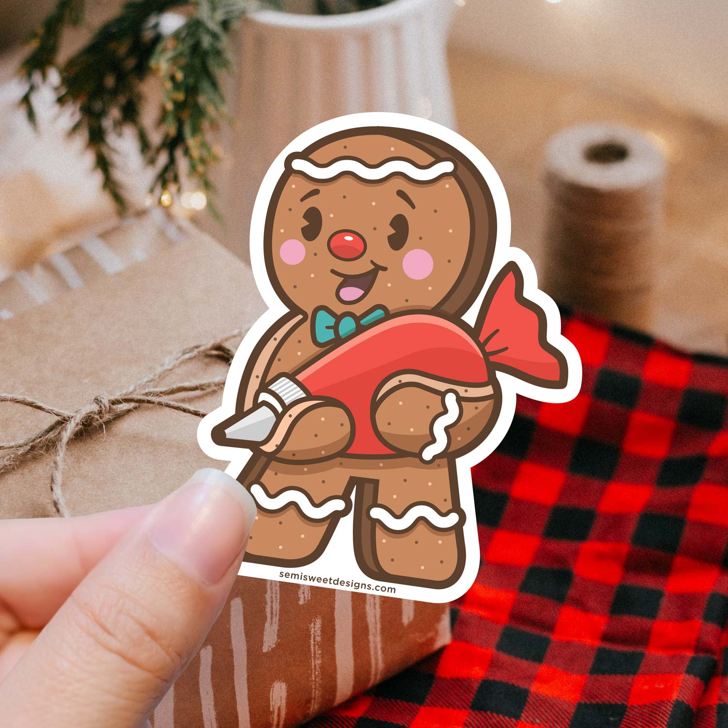 Gingerbread Man Sticker