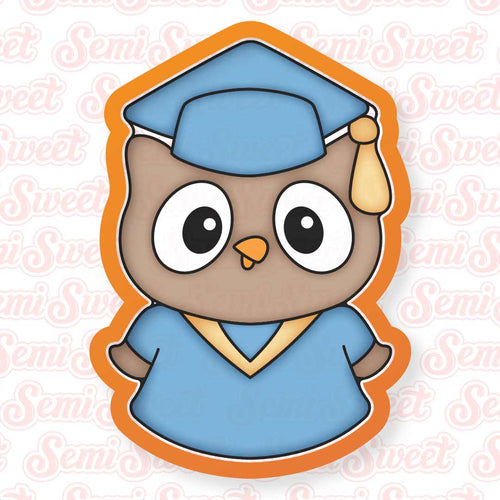 Single Graduation Owl Cookie Cutter